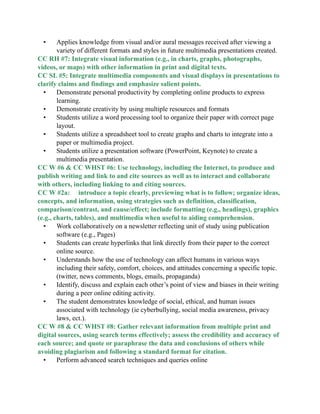 Tech and ccss | PDF | Computing | Technology & Computing