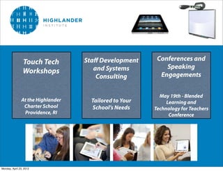 Tech and Learning Tech Forum Presentation | PDF | Tablets and E-readers ...