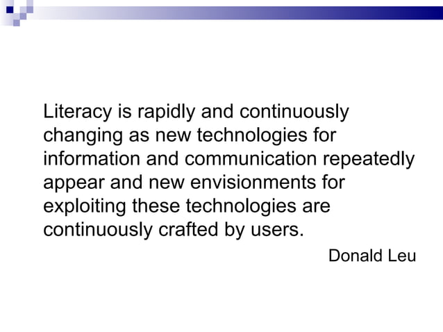 Tech and literacy actem 2010 | PPT