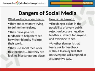 Teens wise use of technology , social media Point | PPT