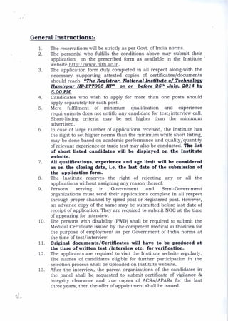 National Institute of technology, Hamirpur (HP) | PDF