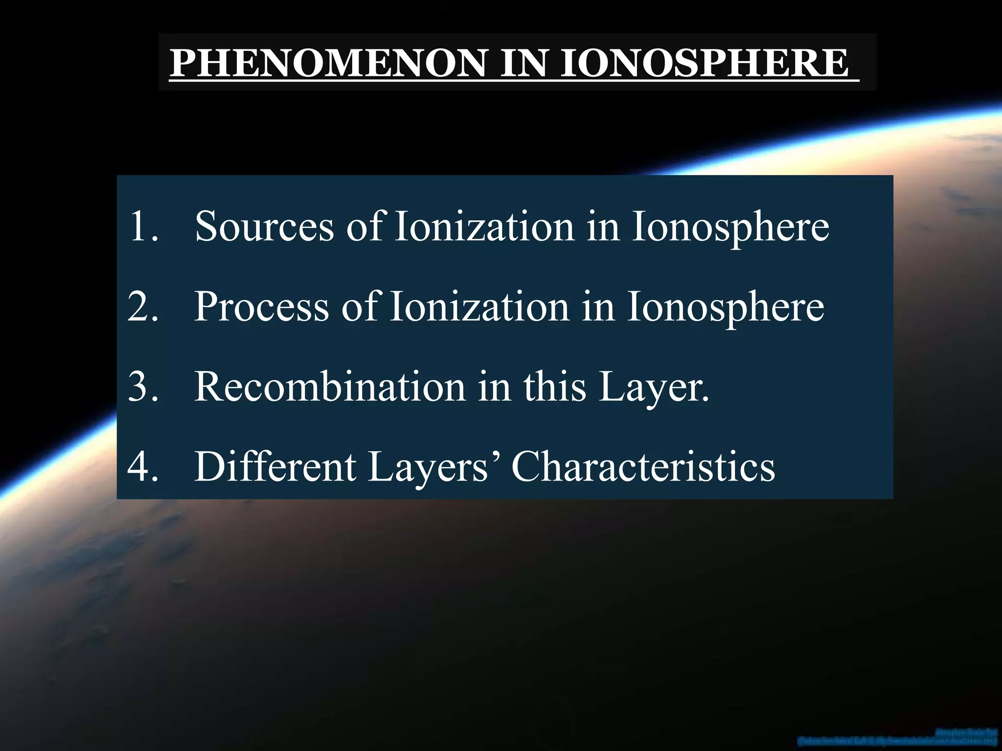 Ionosphere and its effect in Aerial Propagation | PPTX