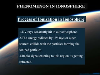 Ionosphere and its effect in Aerial Propagation | PPTX