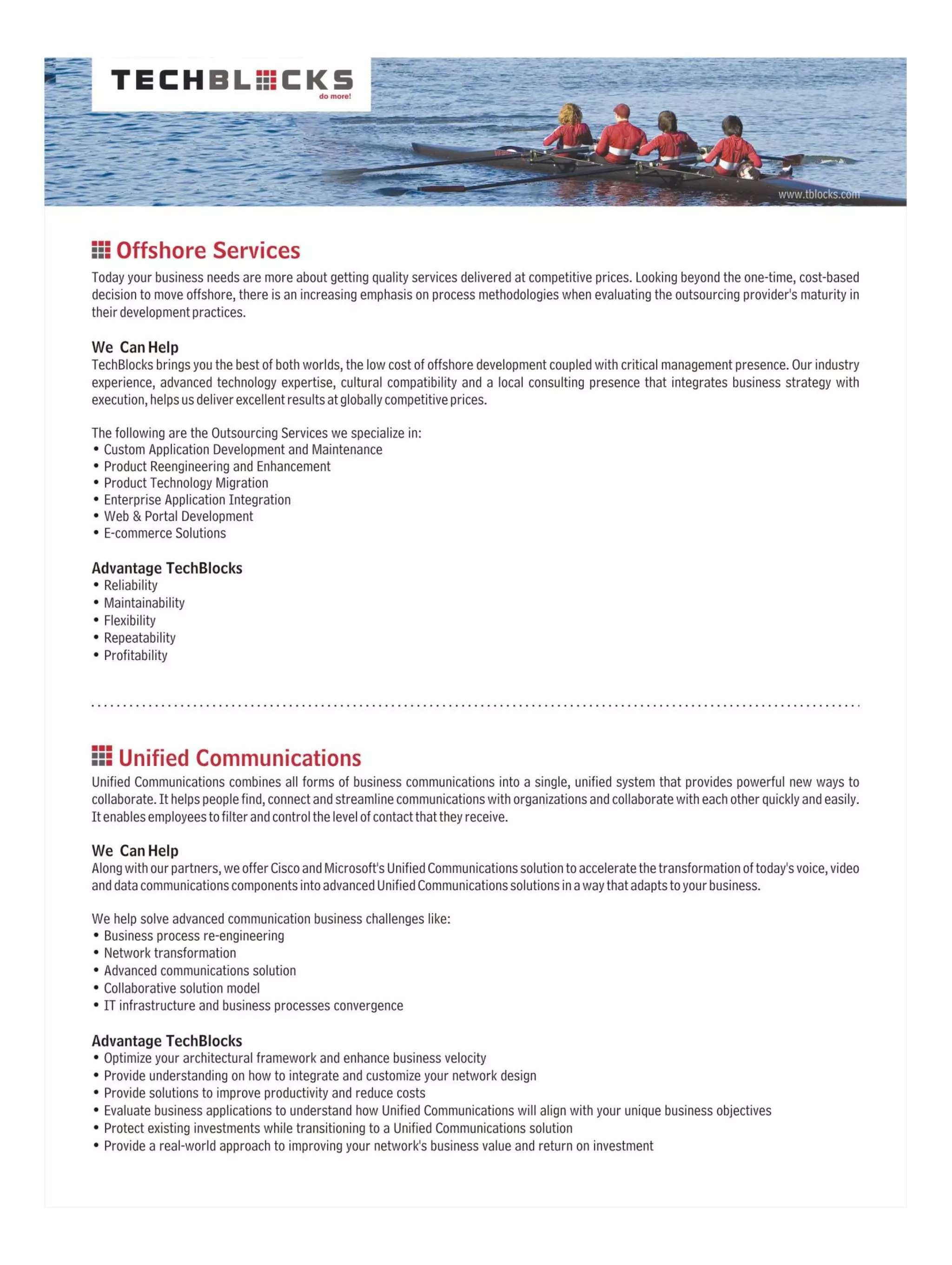 Tech blocks brochure | PDF