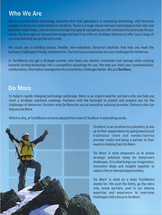 Tech blocks brochure | PDF