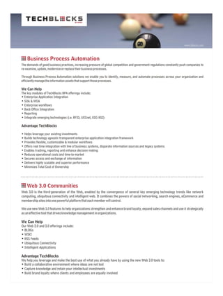 Tech blocks brochure | PDF