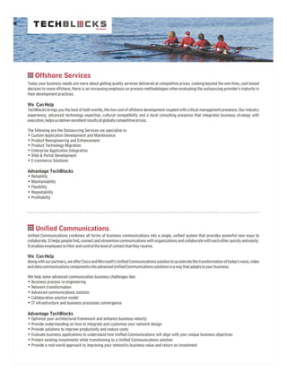Tech blocks brochure | PDF