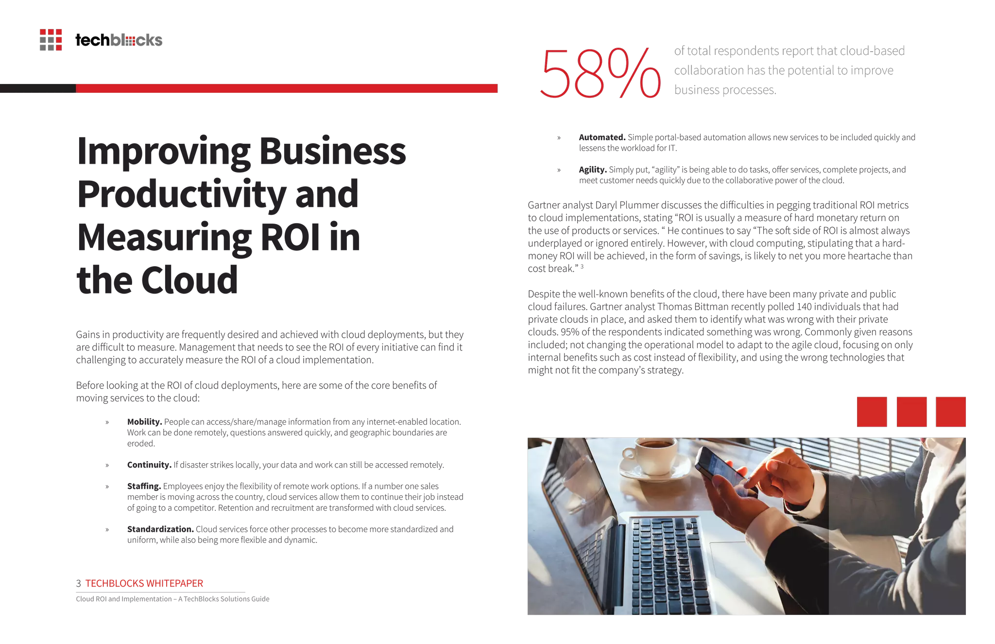Cloud ROI and Implementation - A TechBlocks Solutions Guide | PDF ...