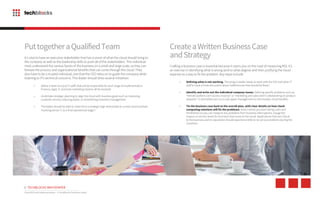 Cloud ROI and Implementation - A TechBlocks Solutions Guide | PDF | Cloud Computing | Internet