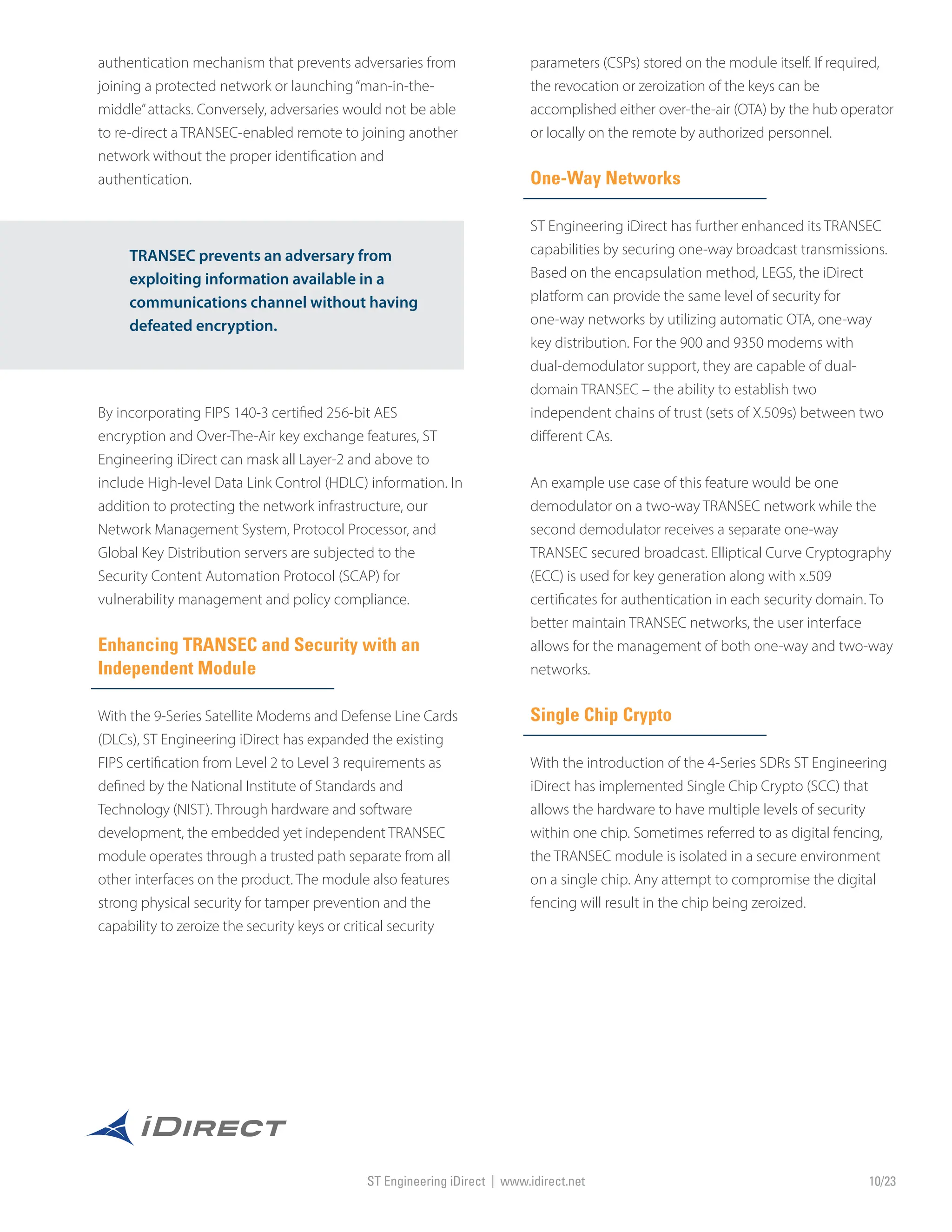 Transmission Security (TRANSEC) Technology Brief | PDF