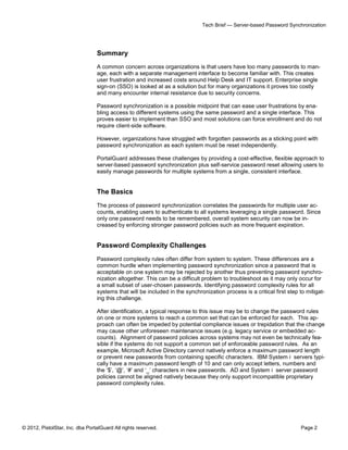 Password Synchronization | PDF