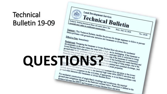 Tech bulletin 19 09 presentation