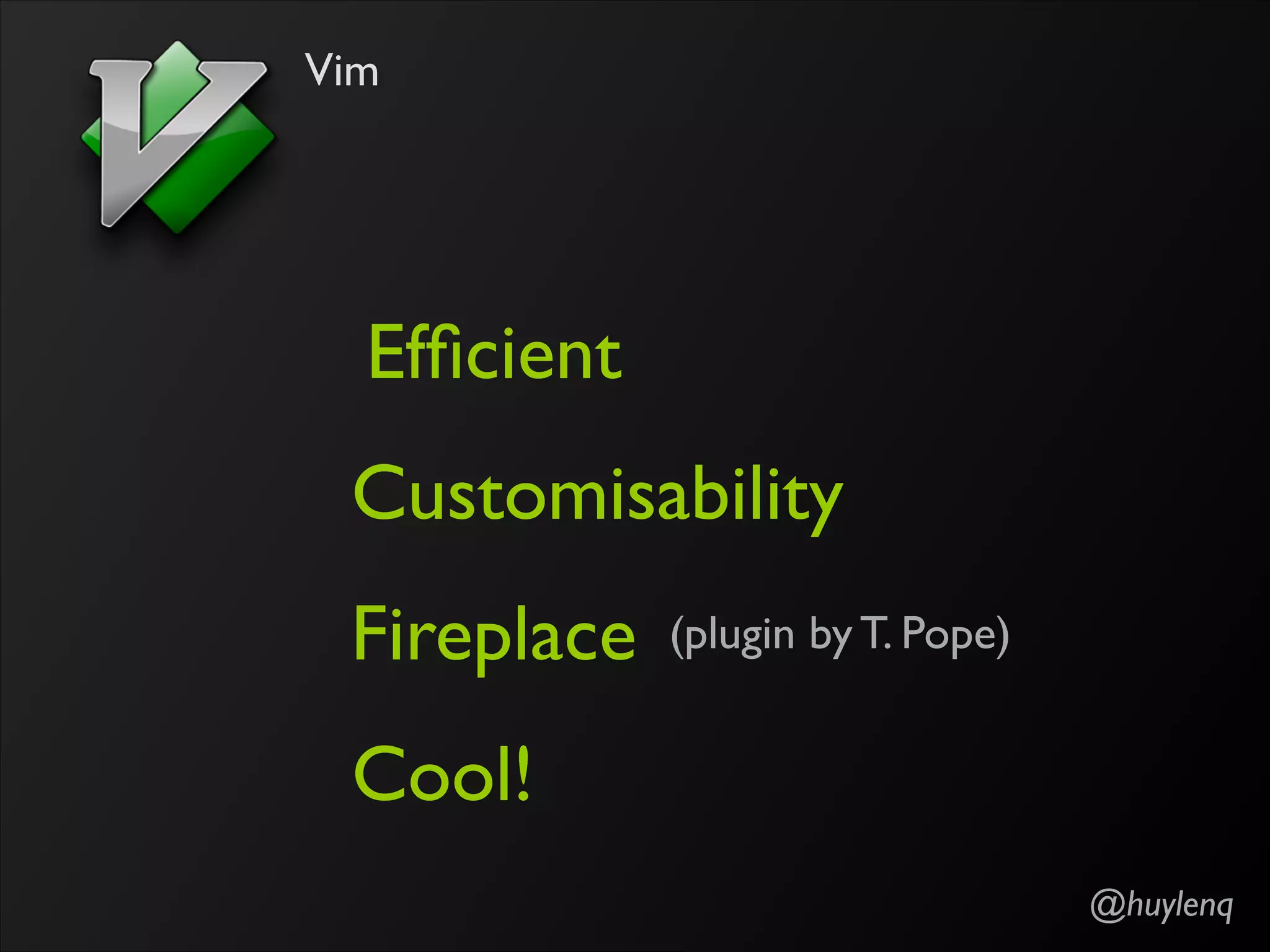 Interactive development with Vim [Techcamp] | PDF