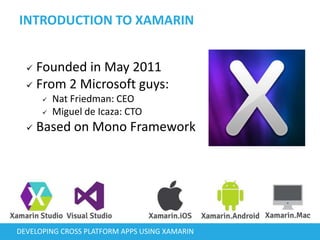 Techcamp xamarin 2014 | PPTX | Operating Systems | Computer Software and Applications