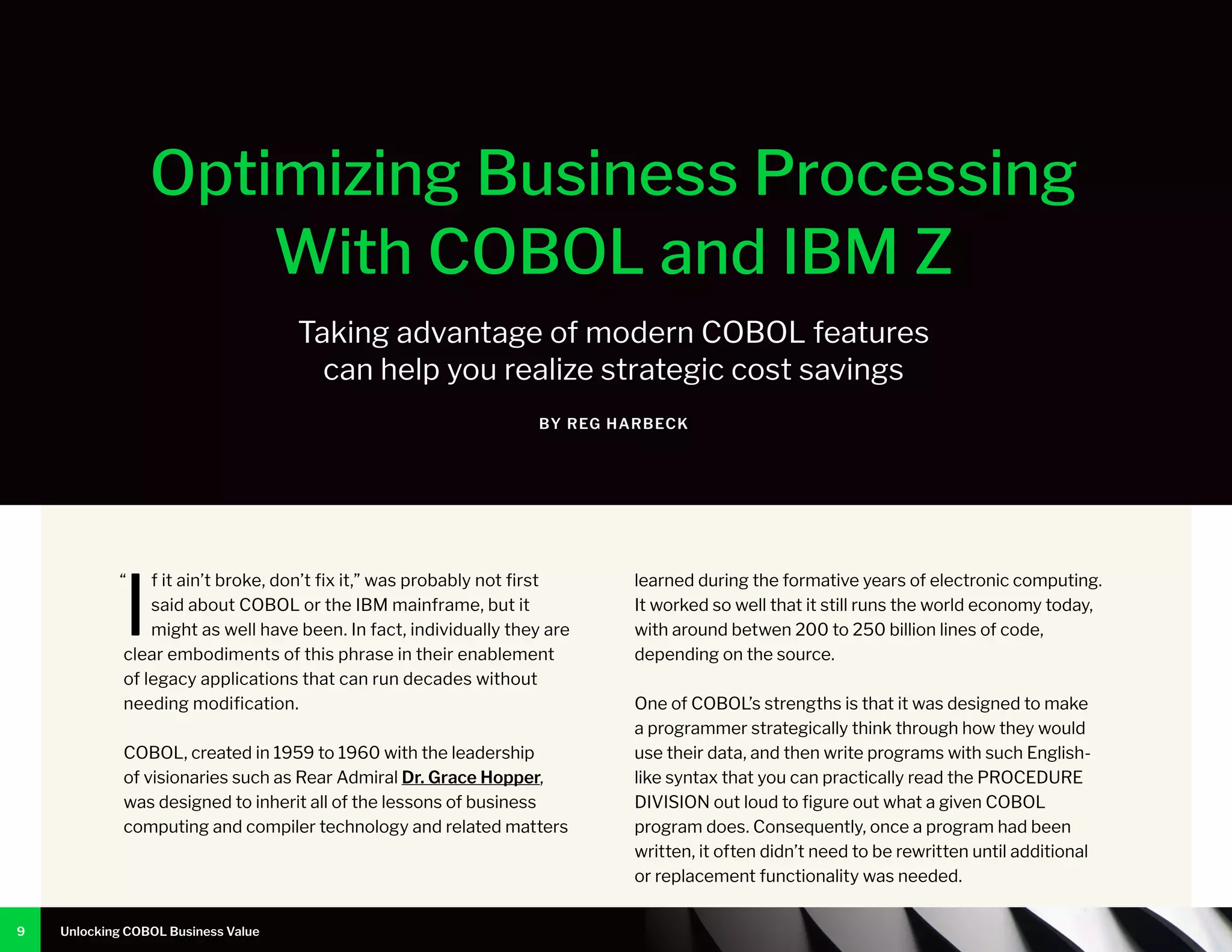 Unlocking COBOL Business Value | PPT