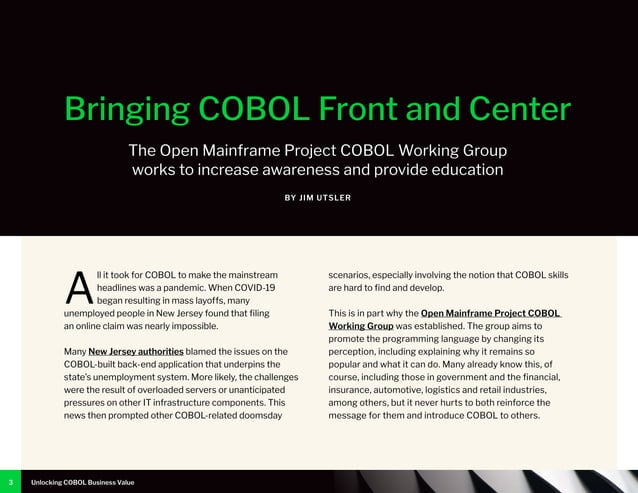 Unlocking COBOL Business Value | PPT