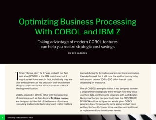 Unlocking COBOL Business Value | PPT