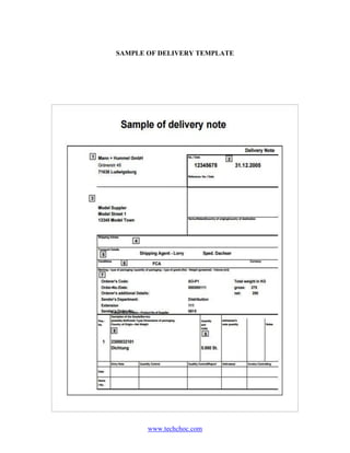 what is a goods received note? | PDF