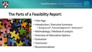 Feasibility Report | PPTX