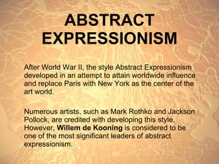 Willem de Kooning | PPT