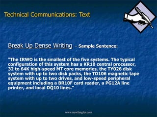Tech Comms Text Nf | PPT