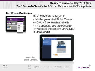 TechComm Responsive Publishing Suite | TechComm Mobile App 2.0 | PPT