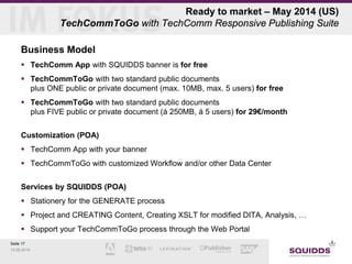 TechComm Responsive Publishing Suite | TechComm Mobile App 2.0 | PPT