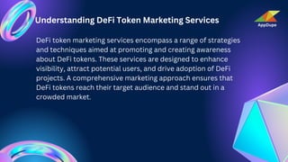 DeFi Token Marketing Services: Driving Success for Businesses | PDF