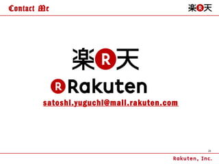 [RakutenTechConf2013] [LT] Scrum of Global Ichiba | PPT