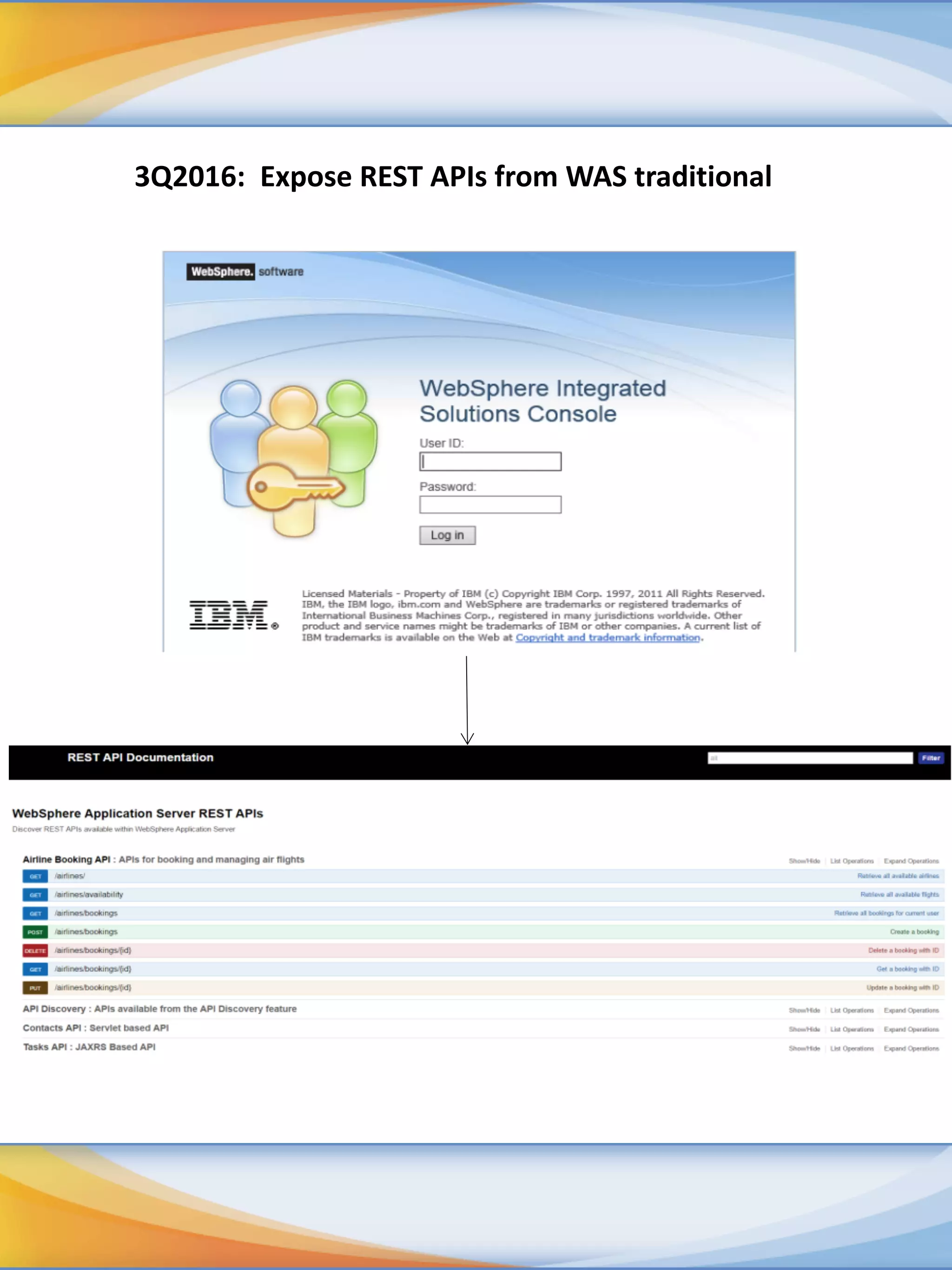 Exposing APIs with Liberty and Swagger | PDF