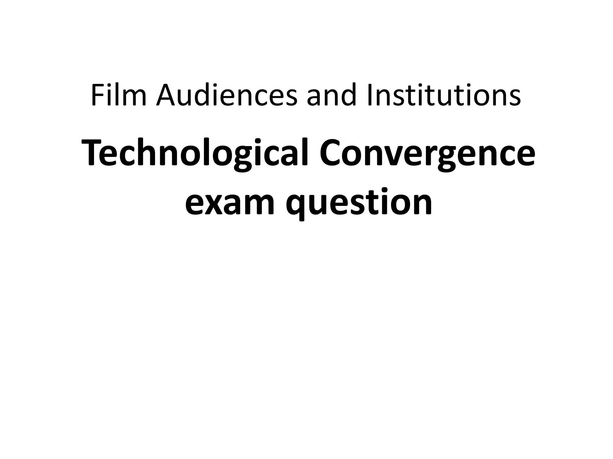 Tech convergence | PPTX