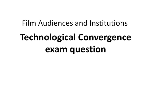 Tech convergence | PPT