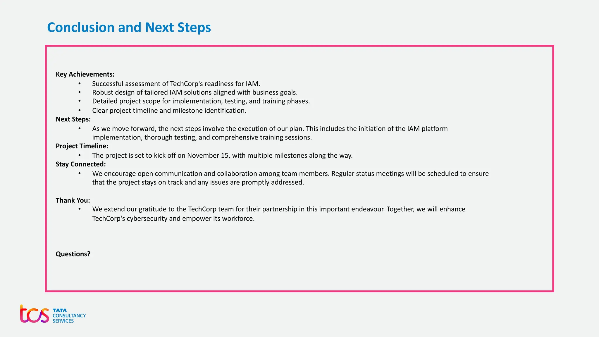 TechCorp Implementation Plan Cyber Security.pdf | Computer Software and Applications | Computing
