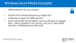 Building modern media services with Windows Azure by Karl Ots (Twitter: @fincooper) | PDF