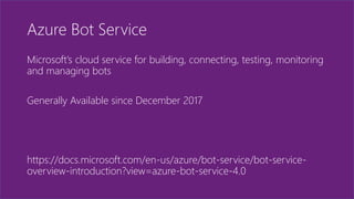 Practical Microsoft Bot Framework for Office 365 developers | PPTX