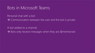 Practical Microsoft Bot Framework for Office 365 developers | PPTX