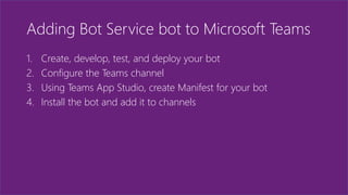 Practical Microsoft Bot Framework for Office 365 developers | PPTX