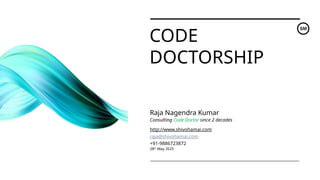 Techdebt handling with cleancode focus and as risk taker | PPTX