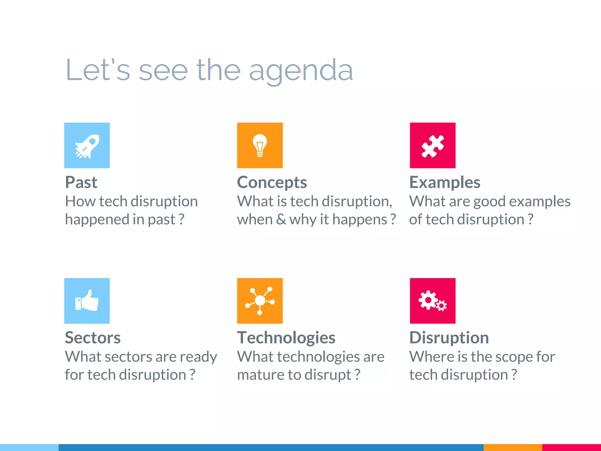 Tech Disruption - Technology Disrupting Different Sectors | PPT
