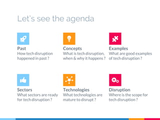 Tech Disruption - Technology Disrupting Different Sectors | PPTX ...