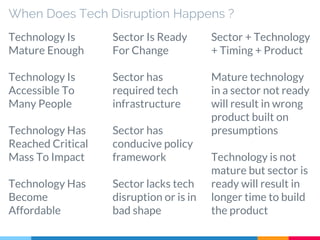 Tech Disruption - Technology Disrupting Different Sectors | PPTX