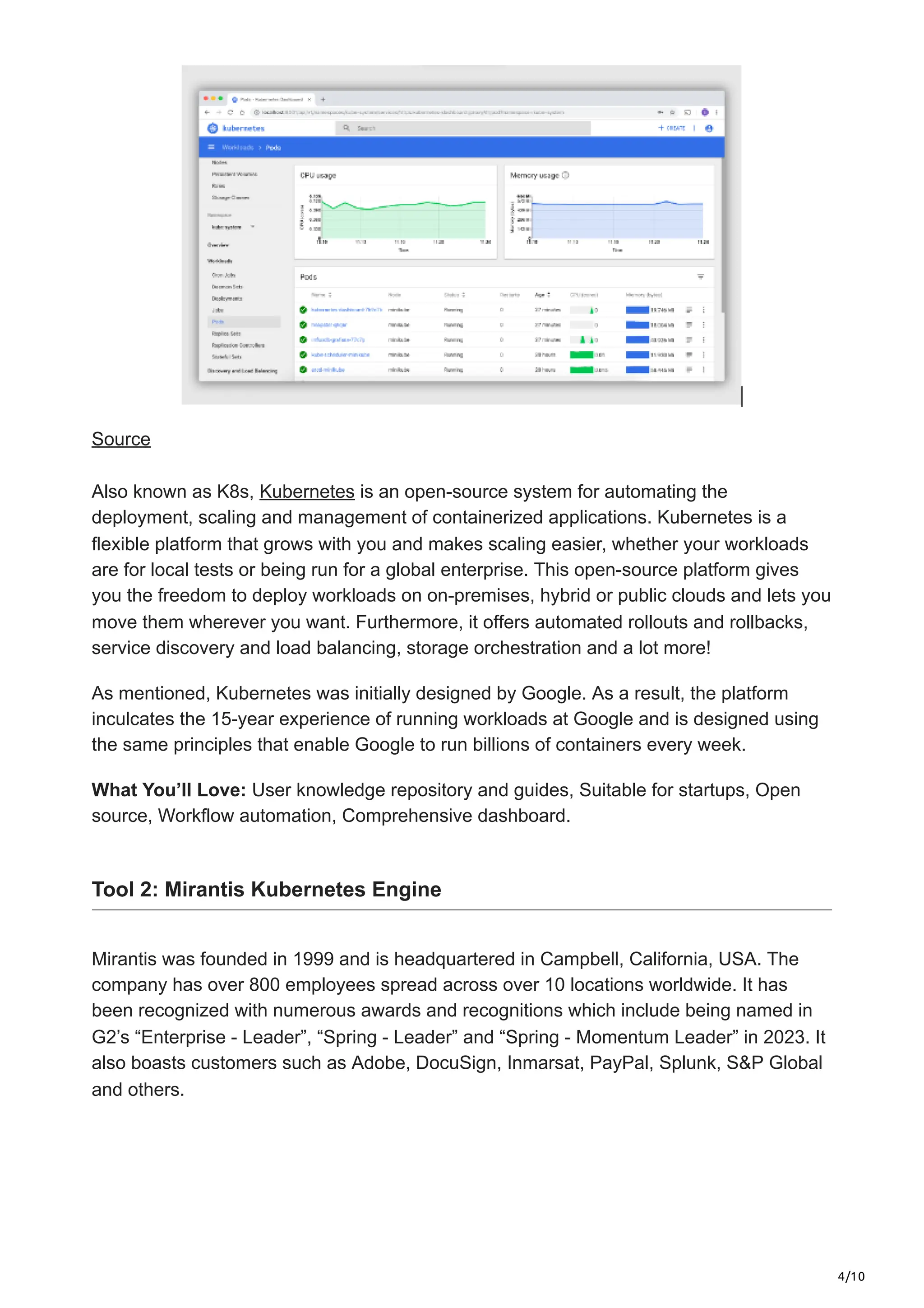 Top 5 Container Management Software Of 2023 - TechDogs | PDF