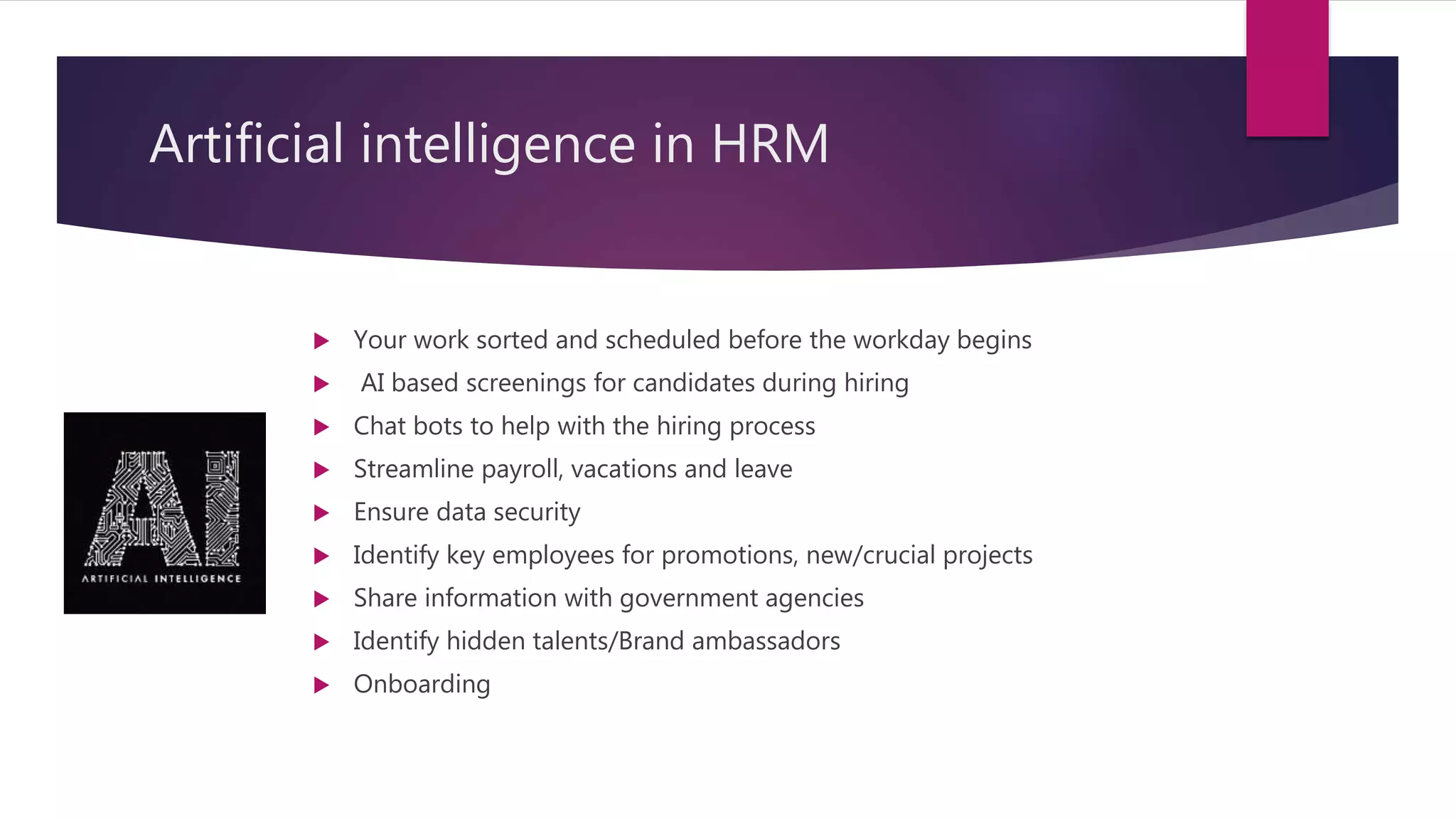 AI and Big data driven HRM | PPT