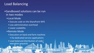 SharePoint Sandboxed Solutions and InfoPath - TechEd Middle East | PPTX