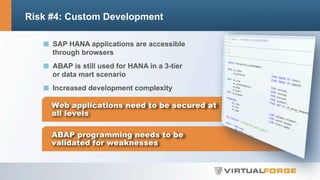 SAP HANA Security: New Technology, New Risks | PDF