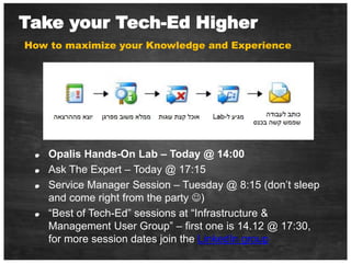 Tech-Ed Israel 2010 - Opalis IT Process Automation - Introduction and ...