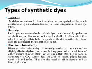 presentation on dye | PPTX