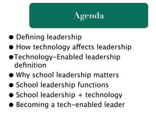 Tech enabled leadership workshop | PPT