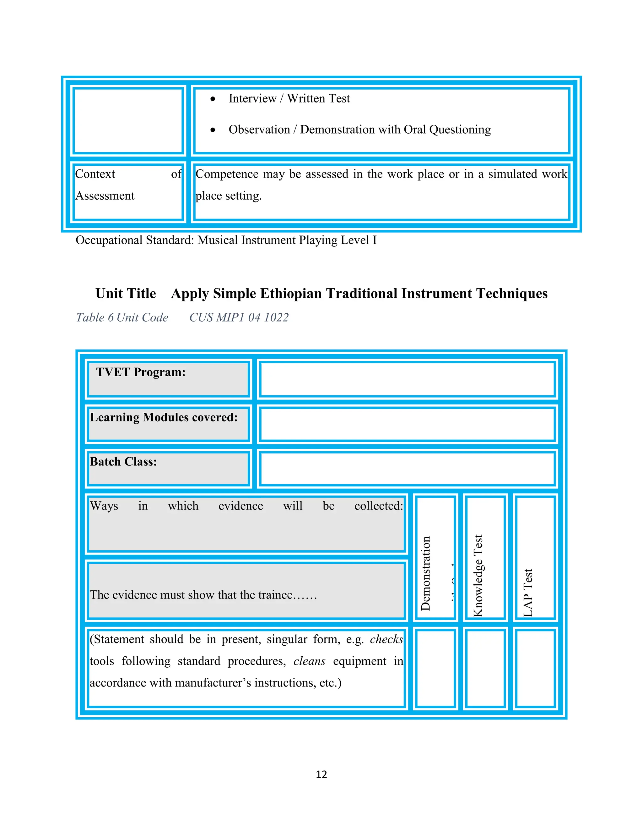 Techer Guide and Learner Guide Abele Begena Traditional Musical ...