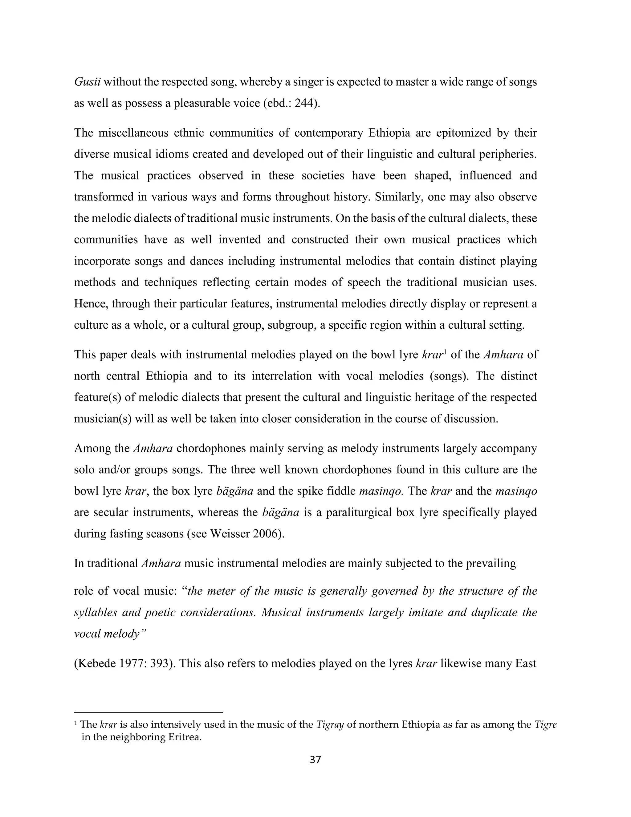 Techer Guide and Learner Guide Abele Begena Traditional Musical ...